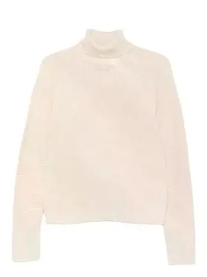 Patrizia Pepe Wool Blend Sweater - White