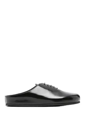 Jacquemus Lace-up Flat Mules - 990 Black