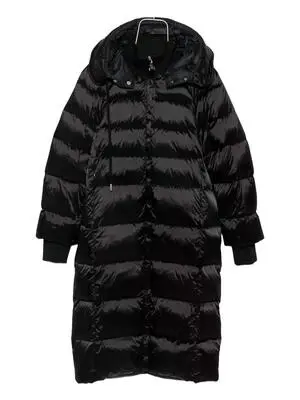 Patrizia Pepe Hooded Puffer Coat - Black