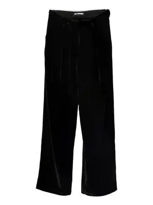 LES HOMMES Wide-leg Trousers - Black