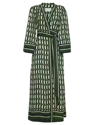 Cara Cara Woodford Wrap Dress - Green