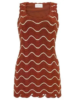 Cara Cara Orel Mini Dress - Brown