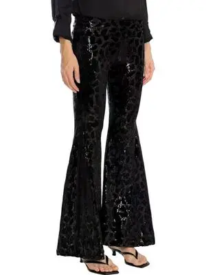 AMIR SLAMA X Astrid Sequined Trousers - Black