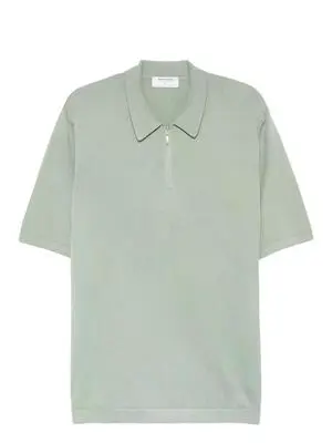 GRAN SASSO Half-zip Polo Shirt - Green