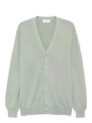 GRAN SASSO V-neck Button Cardigan - Green
