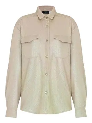 AMIR SLAMA Glitter-Detail Shirt
