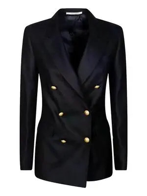 Tagliatore Double-breasted Buttoned Coat - Blue