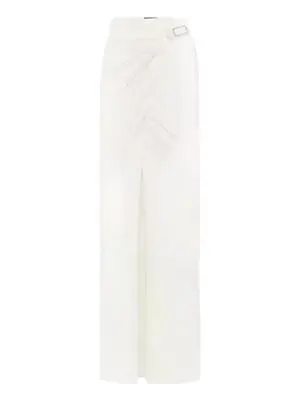 TOM FORD Wrap-front Maxi Skirt With Buckle - Neutrals