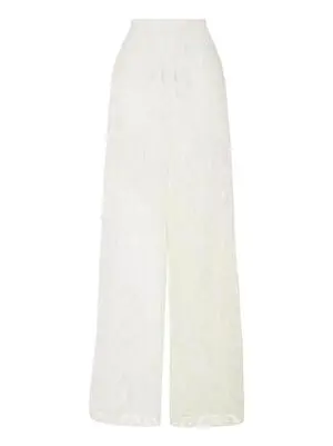 TEMPERLEY LONDON Floral Trousers - White