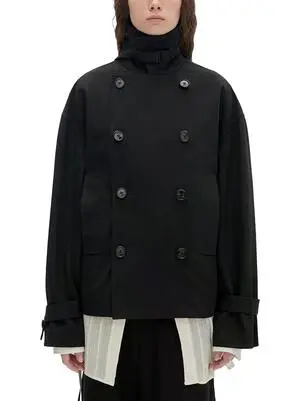 ANN DEMEULEMEESTER Leni Double-breasted Jacket - Black