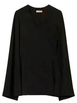 TWINSET V-neck Cape Dress - Black