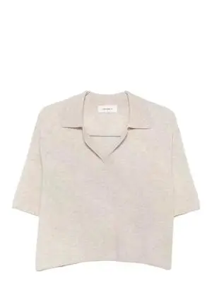 LISA YANG Neela Short-sleeve Top - Neutrals
