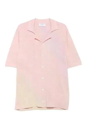 GRAN SASSO Short-sleeve Button Shirt - Pink