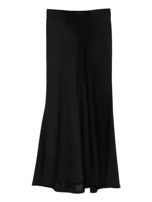Balenciaga Wool Maxi Skirt - Black