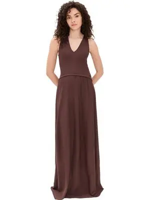 Solid & Striped The Maggie Maxi Dress - Raisin Brown