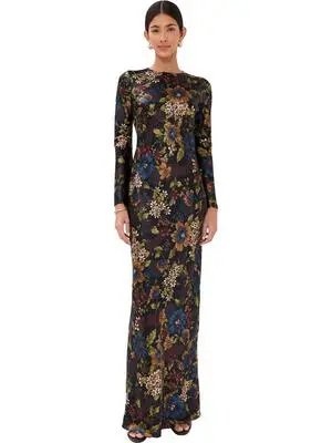 Veronica Beard Gemma Maxi Dress - Black Multi