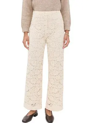 THE TINY BIG SISTER Lace Wide Leg Trousers