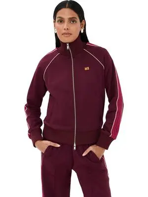 WALES BONNER Mantra Track Top - Burgundy