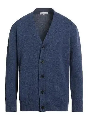 Mackintosh Knitted Merino Wool And Cashmere Cardigan - Blue