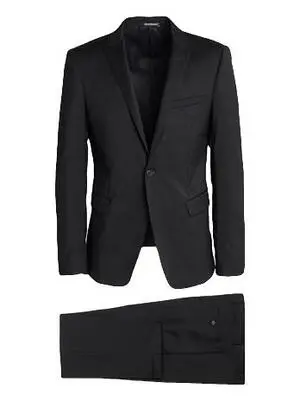 Emporio Armani David Line Suit Size Virgin Wool - Black