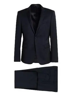 Emporio Armani David Line Suit Size Virgin Wool - Blue
