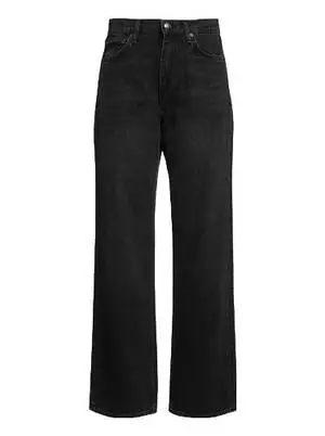 Rag & Bone Wide-leg High-waisted Jeans - Black