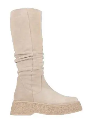 TOSCA BLU Leather Boots - Beige