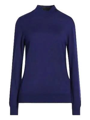Armani Exchange Turtleneck In Acrylic And Virgin Wool - Blue