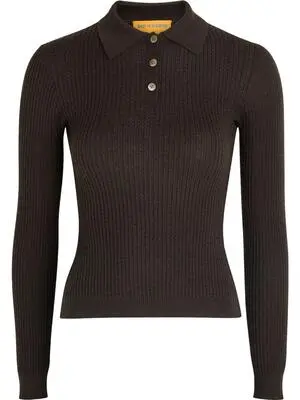 GUEST IN RESIDENCE Waffle-Knit Cashmere Top