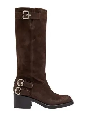 Chloé Dakota Suede Knee-high Boots - Brown