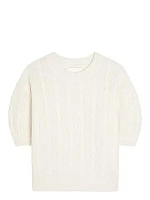 LISA YANG Kenzie Cable-knit Top - Cream