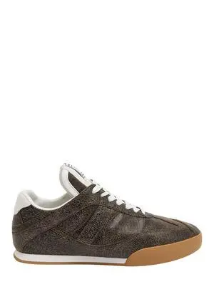 Chloé Panelled Leather Sneakers - Brown