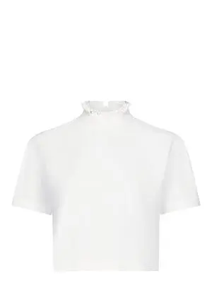 Alaïa Cropped T-shirt - Blanc
