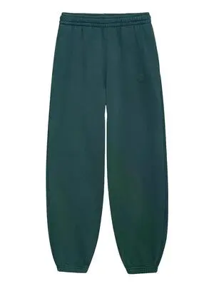 ANINE BING Monogram-embroidered Track Pants - Green