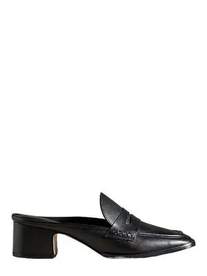 Maeve Maeve Loafer Mule Heels Black