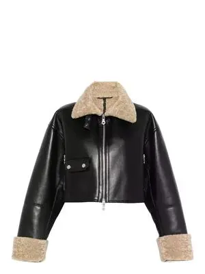 Nanushka Cropped Jacket - Black