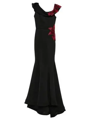 AAVVA Sequin-embellished Fishtail Dress - Black