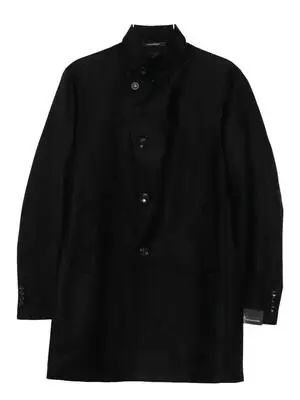 Tagliatore Buttoned Coat - B1111 Black