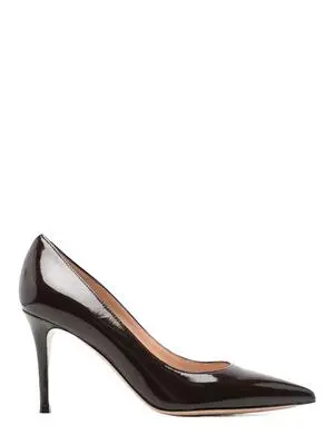 GIANVITO ROSSI 85mm Leather Pumps - Brown