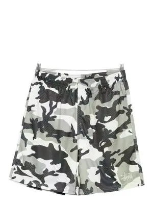 StÜssy Camouflage-print Shorts - White