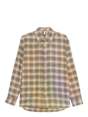 SUNFLOWER Checked Cotton Shirt - Neutrals