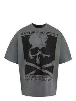 MASTERMIND WORLD Poster Short-sleeve T-shirt - Grey