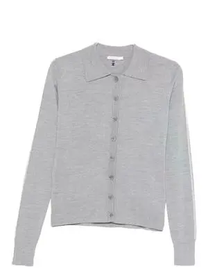 Patrizia Pepe Collared Cardigan - Grey