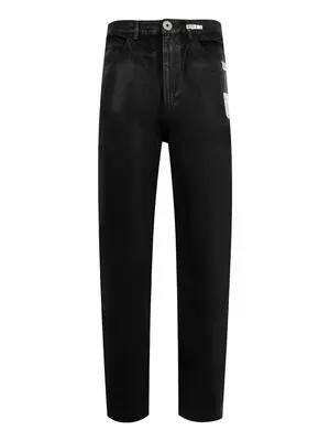 Mihara Yasuhiro Coated Jeans - Black