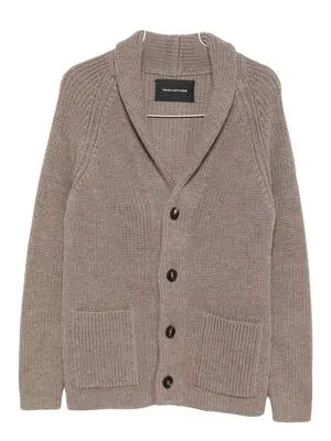 Tagliatore Shawl-collar Cardigan - Brown
