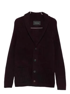 Tagliatore Shawl-collar Cardigan - Brown