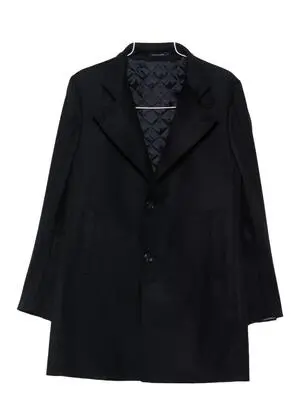 Tagliatore Buttoned Coat - Blue