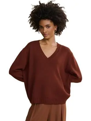 Jenni Kayne Simone V-neck - Rust