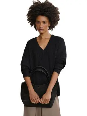 Jenni Kayne Nell V-neck Sweater - Black