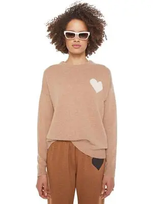 Sprwmn Heart Logo Cashmere Sweatshirt - White